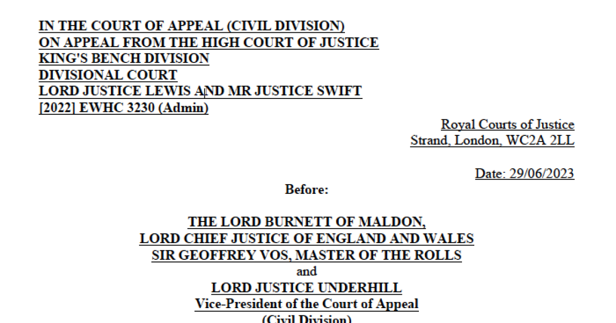 The end of the Rwanda Scheme? R (AAA) v SSHD [2023] | Oxford Law Blogs